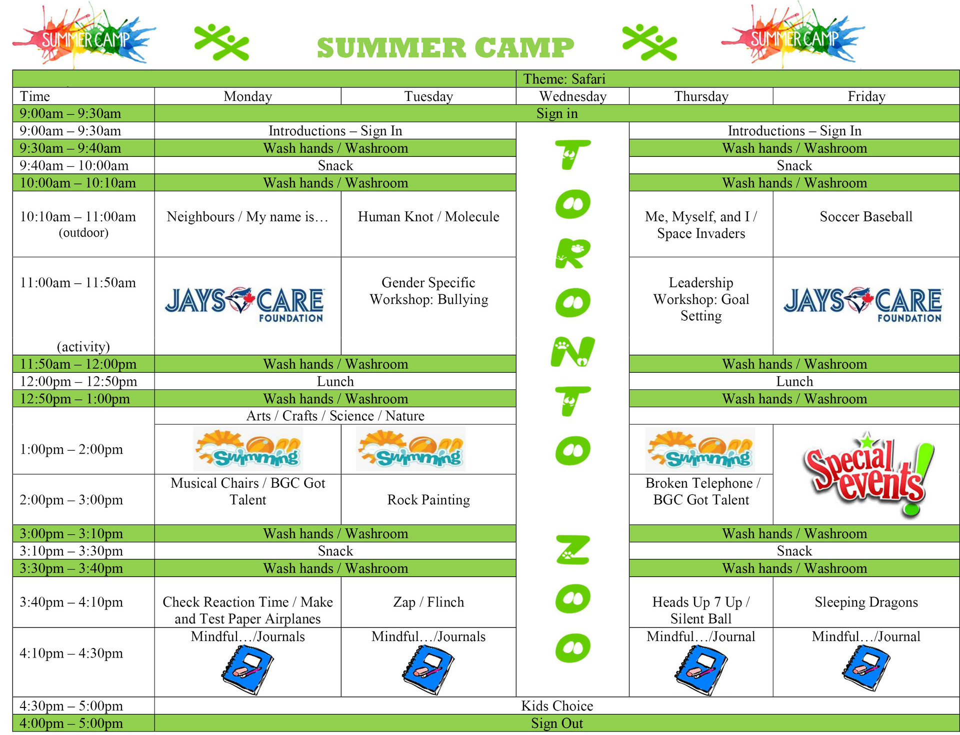 West Scarborough Summer Camps