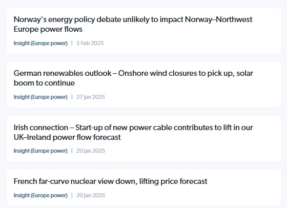 Europe (EU) Power Market Analysis | Energy Aspects