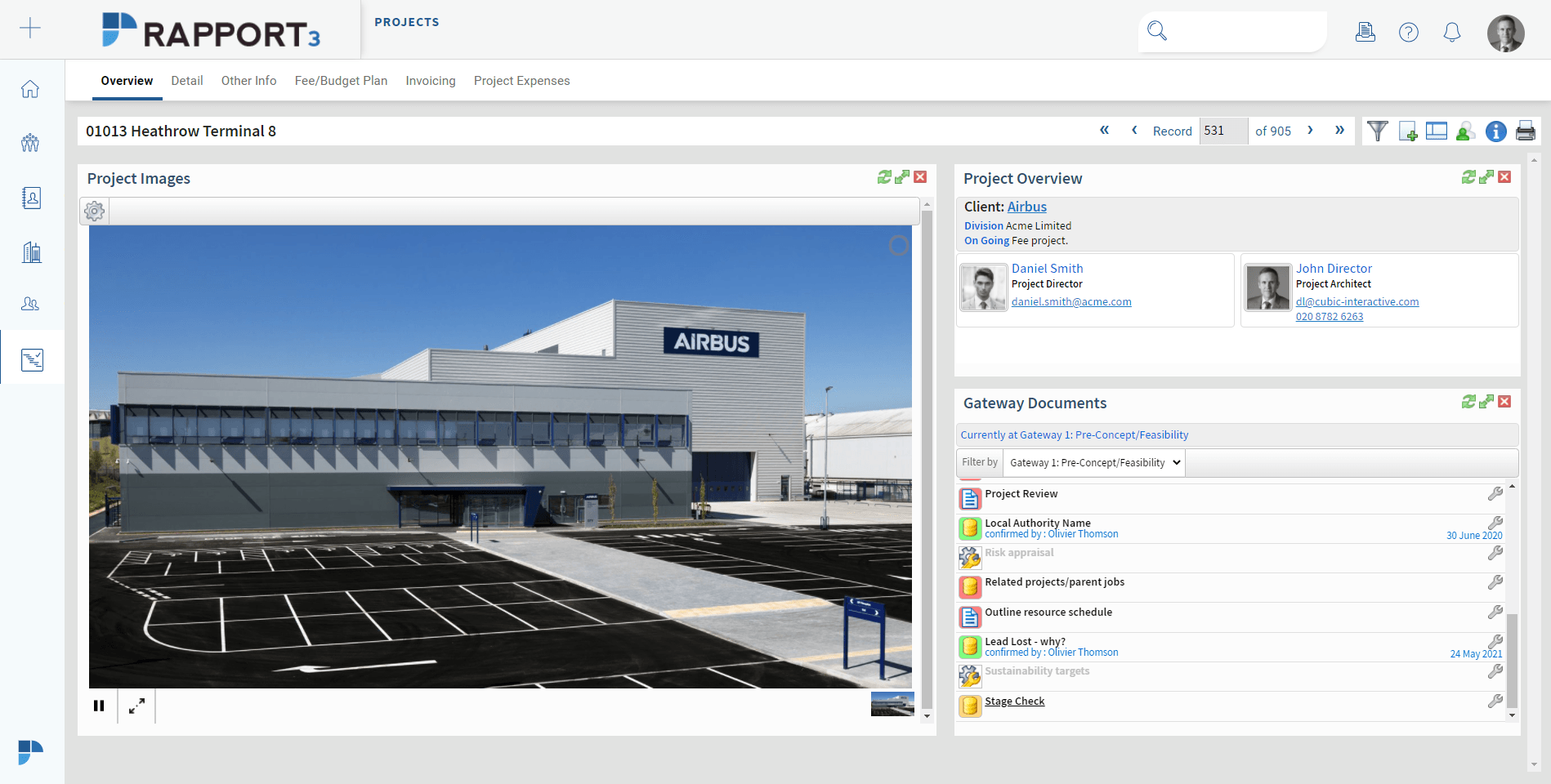 Rapport3 Product Tour: Project and Resource Management Solutions