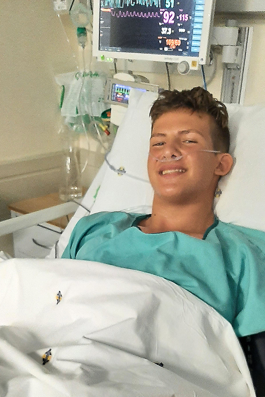 Young man defies the odds to overcome severe heart injury