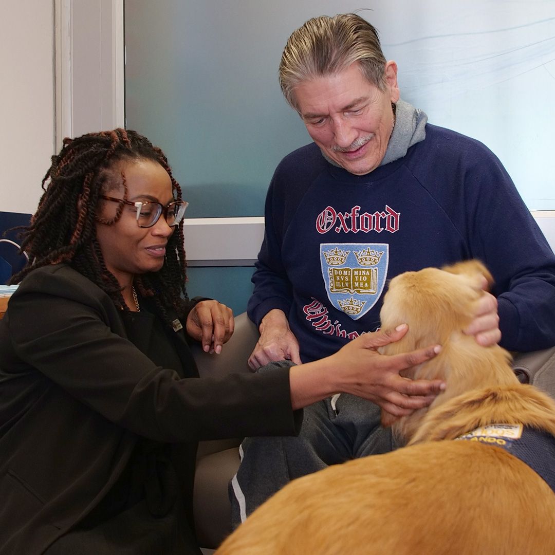 Therapy dog spreads positivity for patients living with cancer