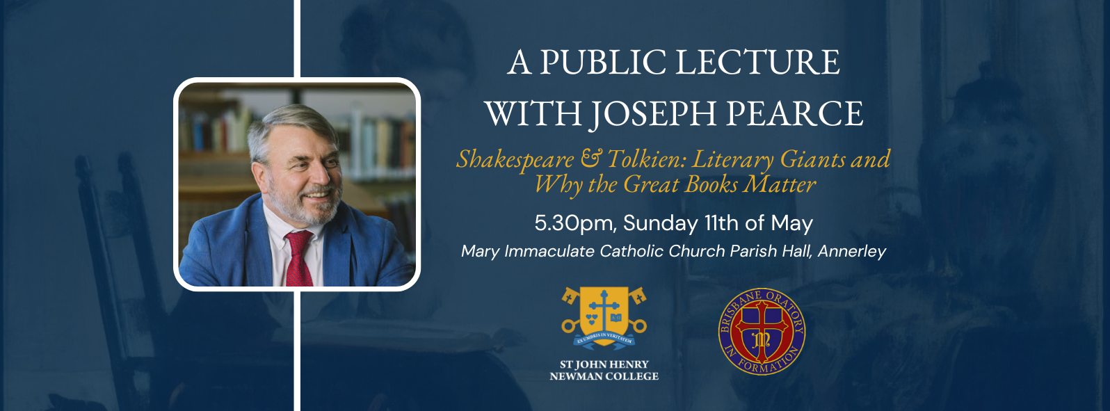 Public Lecture with Joseph Pearce - Sunday 11th May