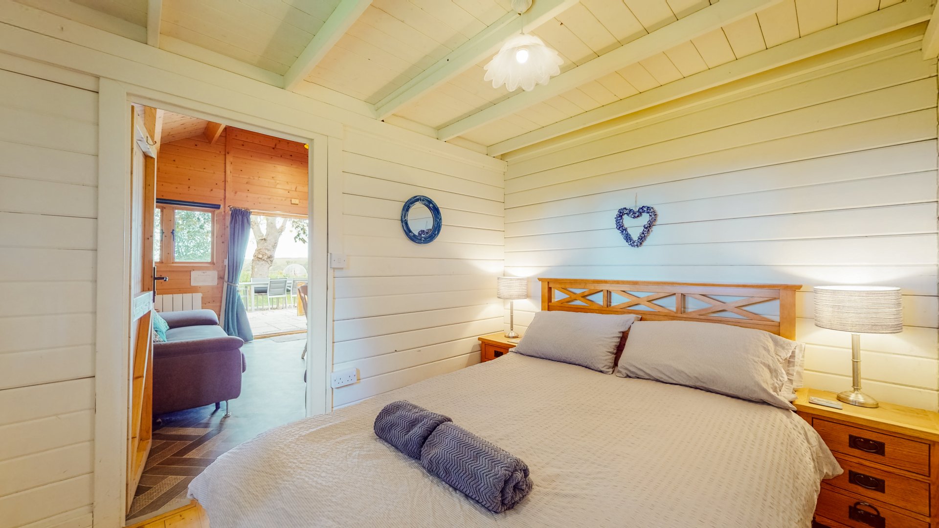 Log cabin at Llanfair Hall Anglesey