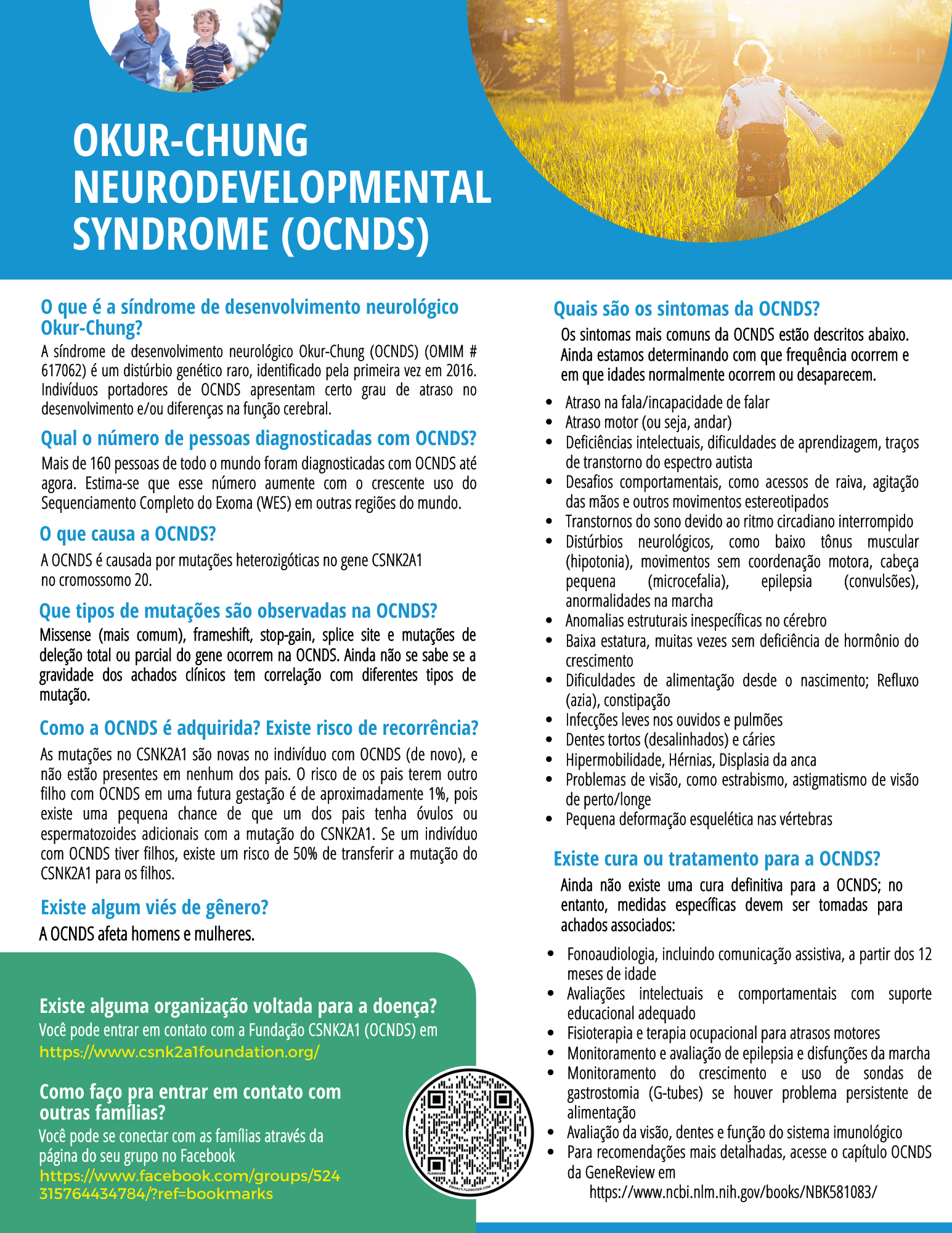 Informational Handouts | CSNK2A1 Foundation