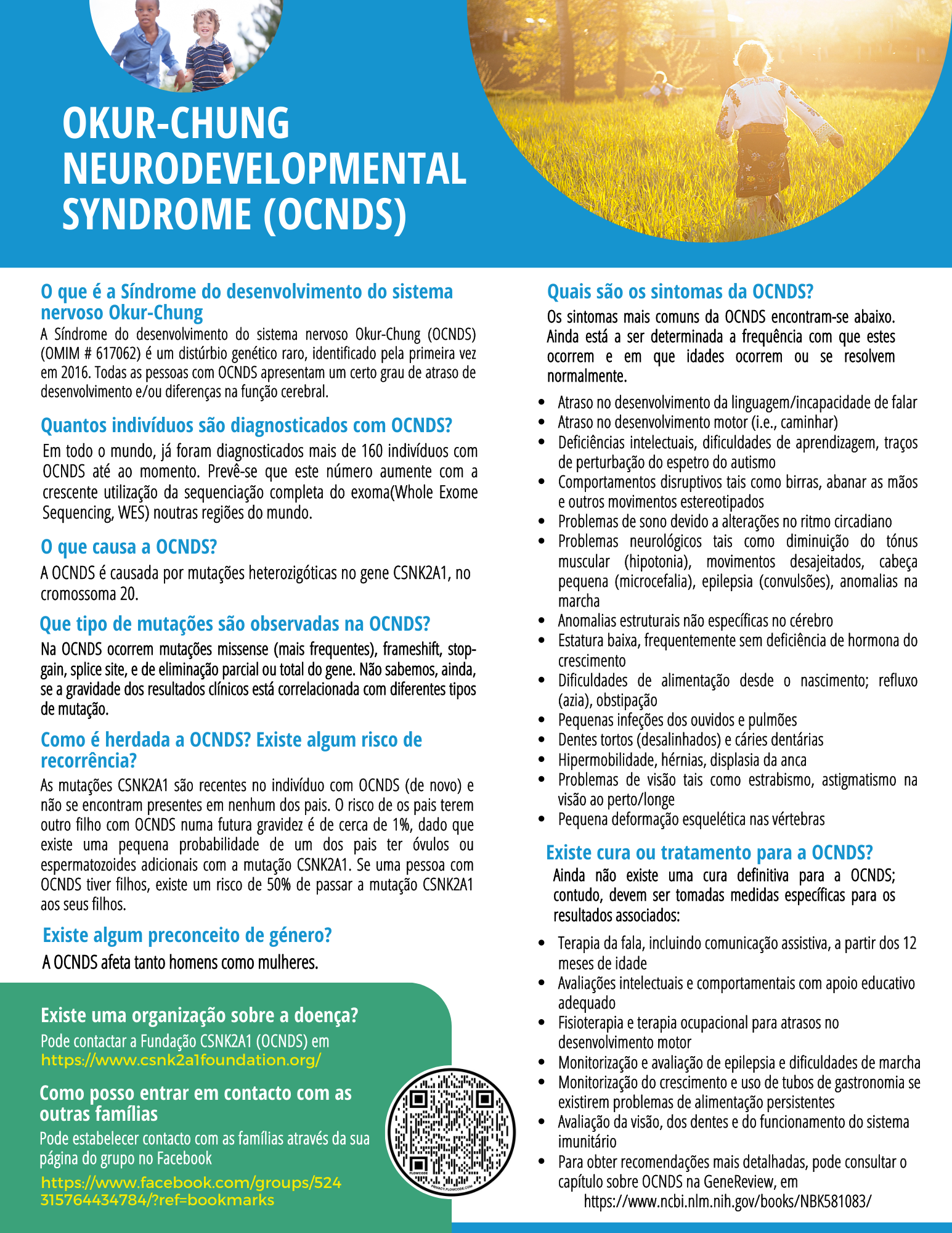 Informational Handouts | CSNK2A1 Foundation
