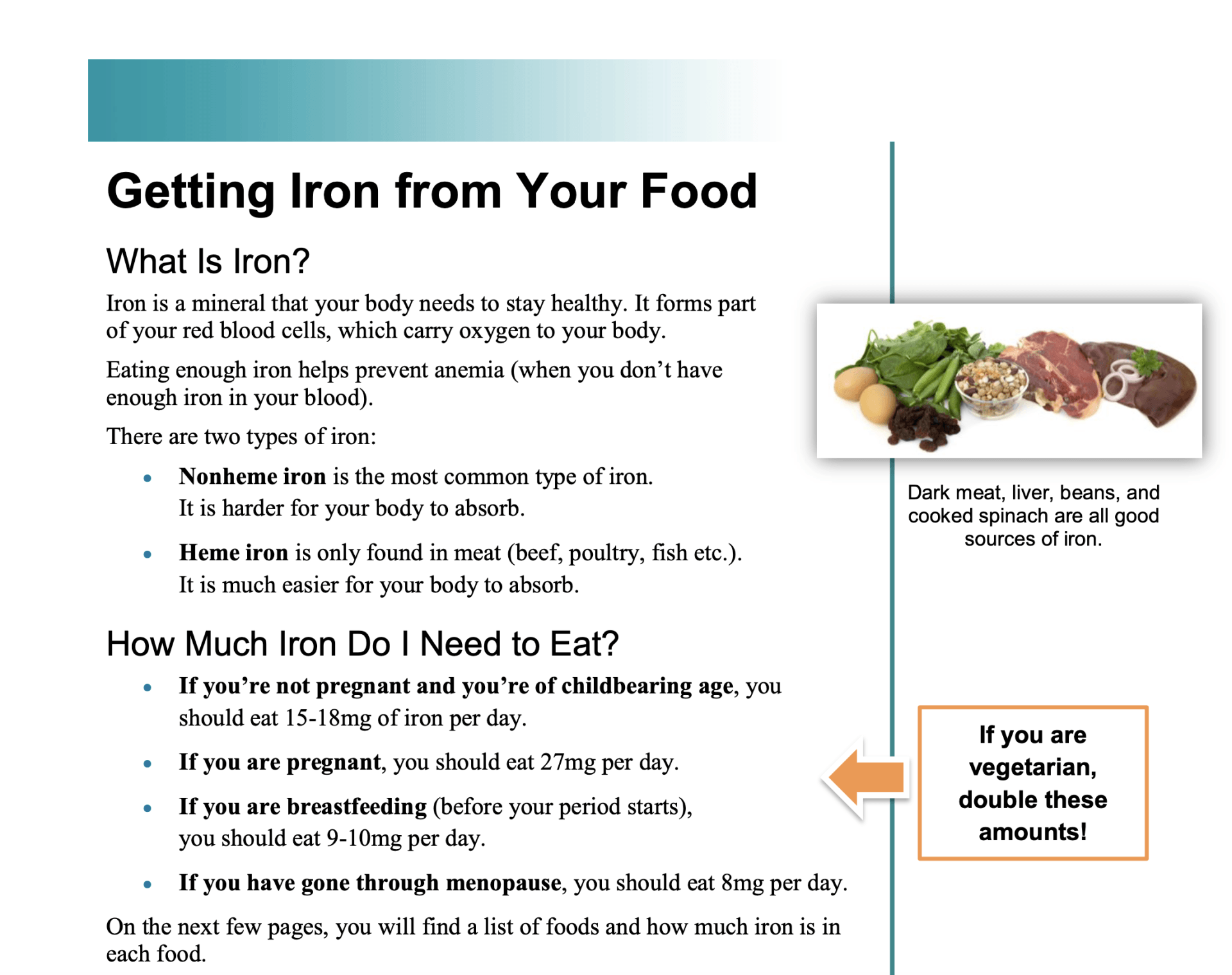disease information: iron deficiency