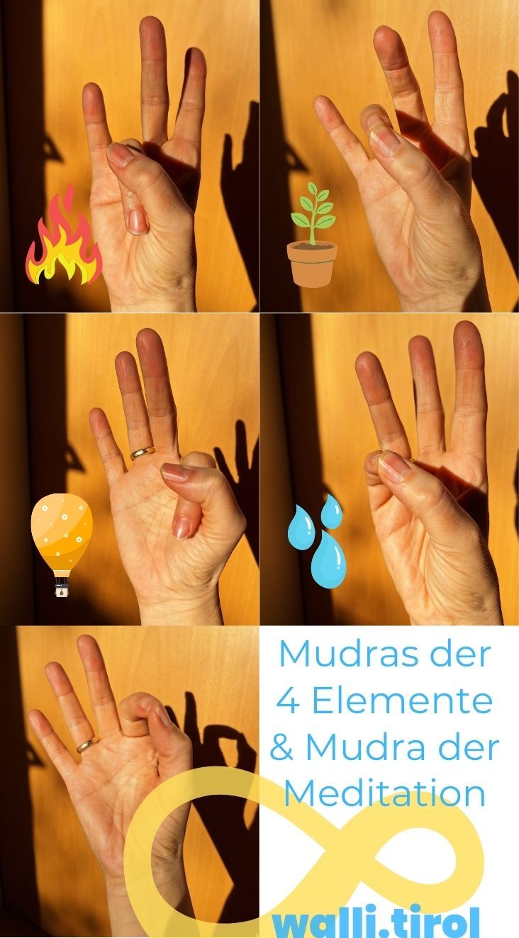 Mudras und die 4 Elemente: Tägliche Praxis im Einklang mit den Mondzeichen