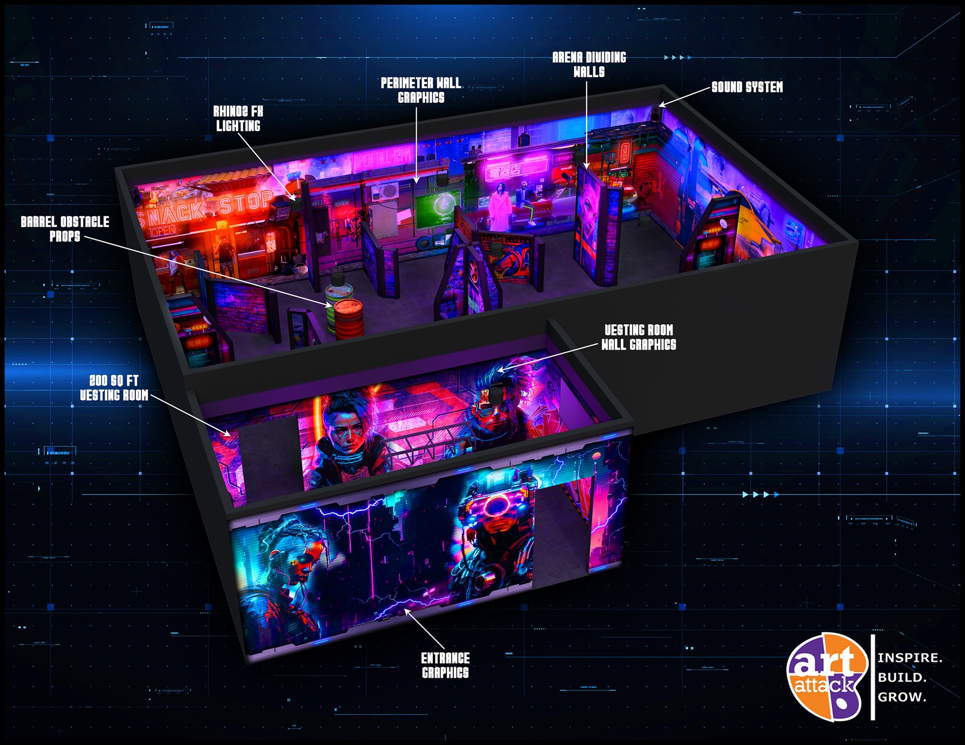 Blaster Arenas | Art Attack