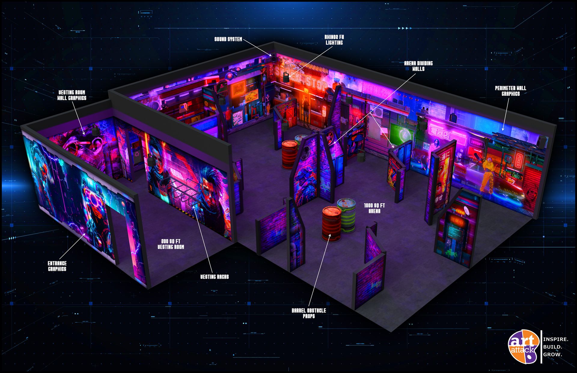 Blaster Arenas | Art Attack