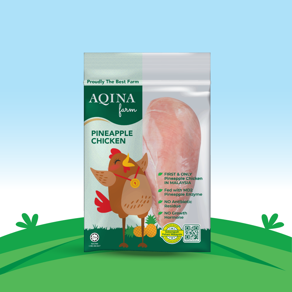 Fresh and Healthy Pineapple Chicken | Aqina Farm Malaysia