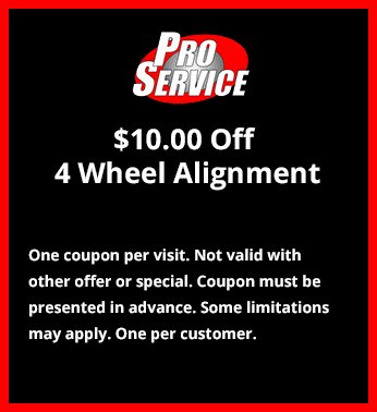 Our Service Specials | Pro Service Automotive