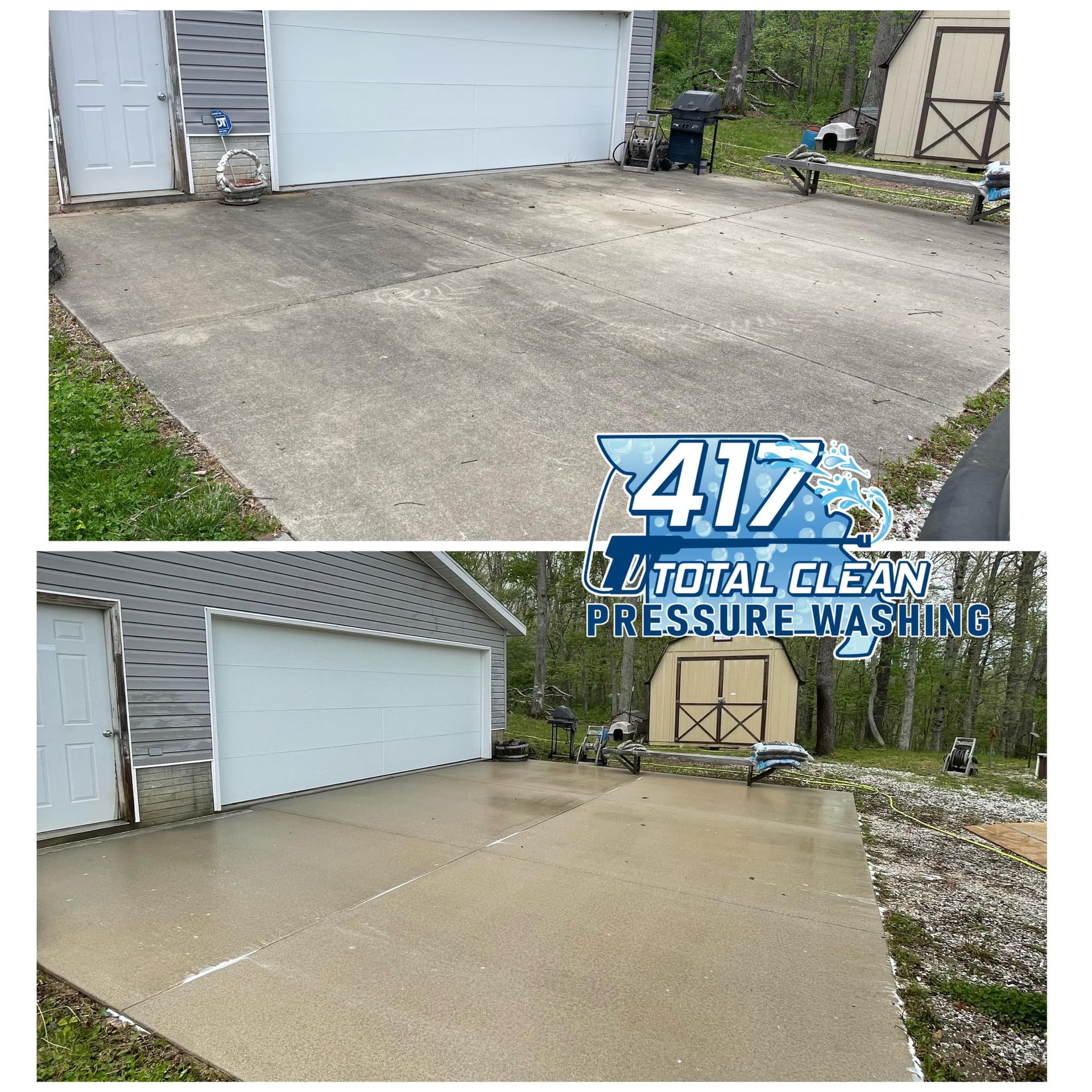 Concrete Washing & Restoration | 417 Total Clean | Nixa, Springfield ...