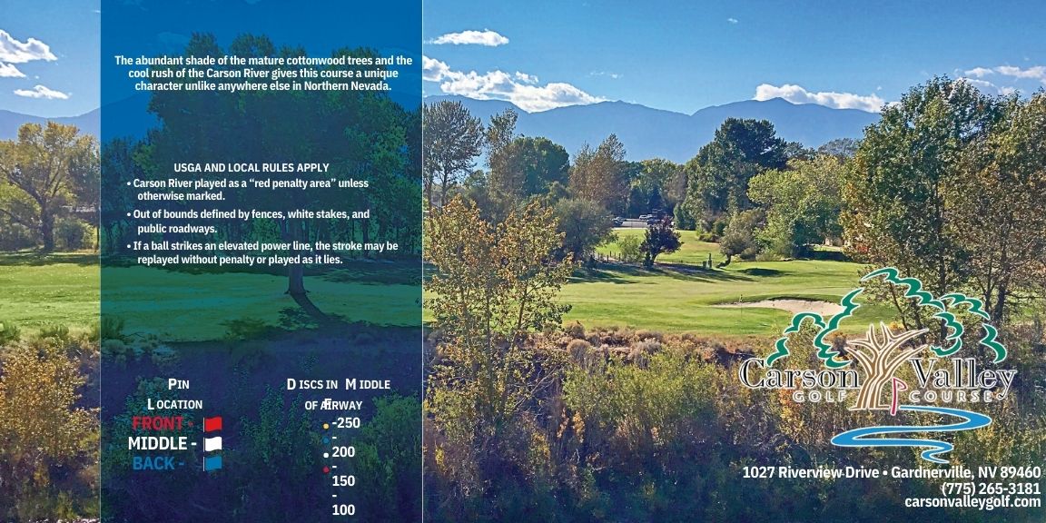 Golf Course Scorecard | Carson Valley Golf Course in Carson City, NV