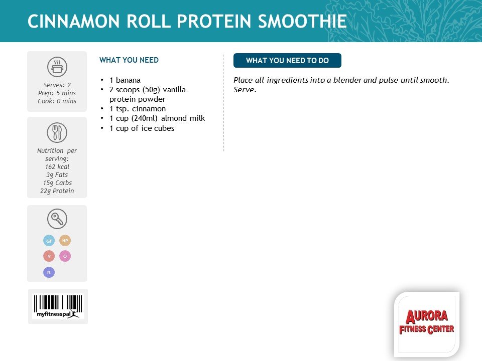 Cinnamon Roll Protein Smoothie