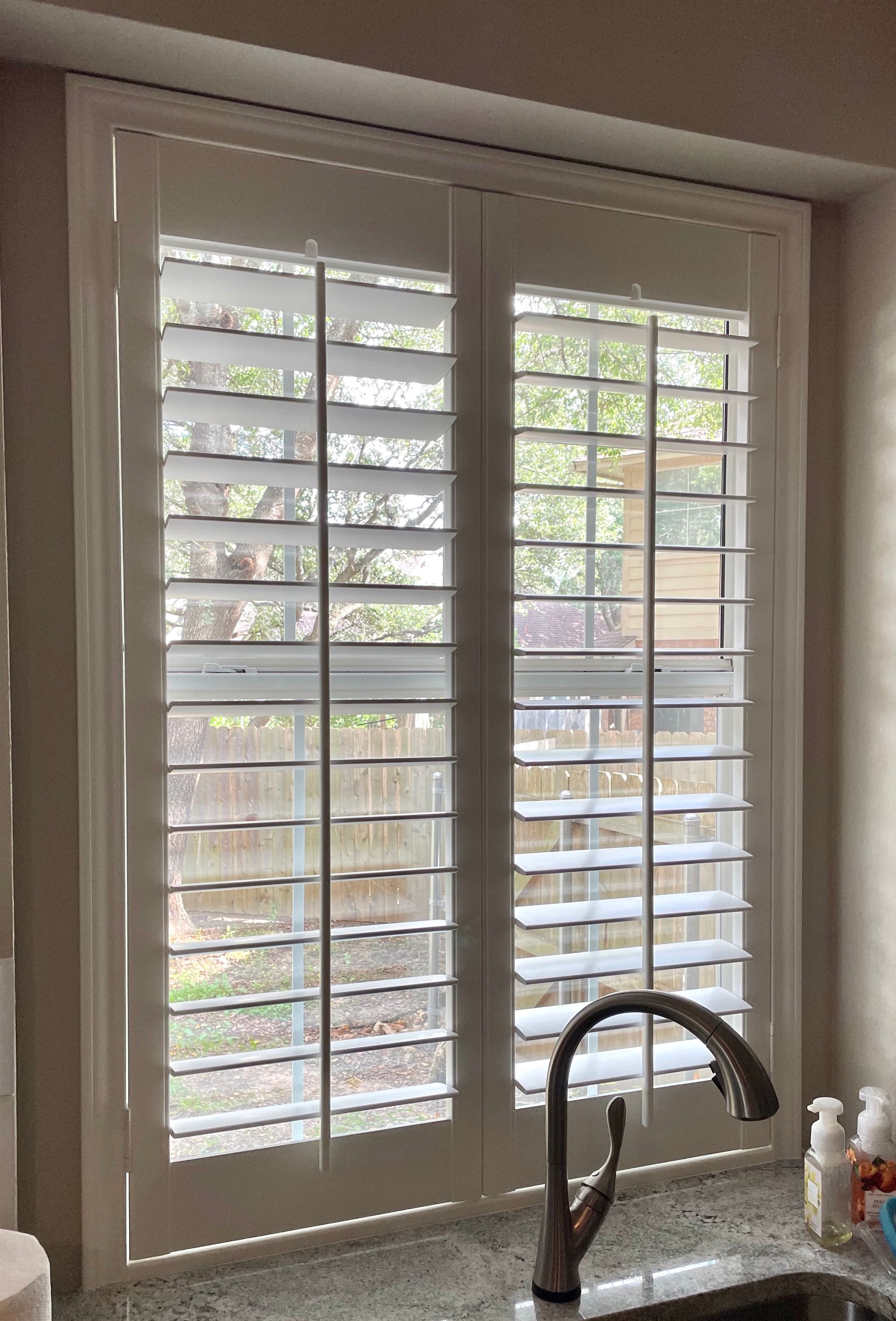 Kitchen Plantation Shutters - Custom Made in Austin, Texas