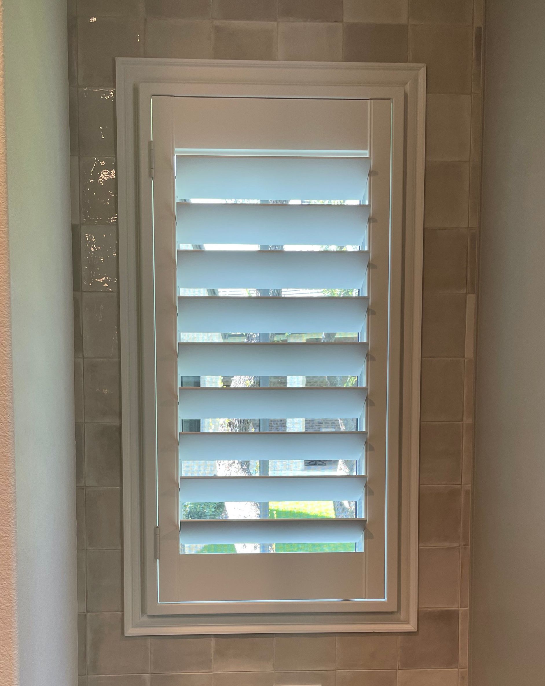 Small Window Planation Shutters - Custom Made in Austin, Texas