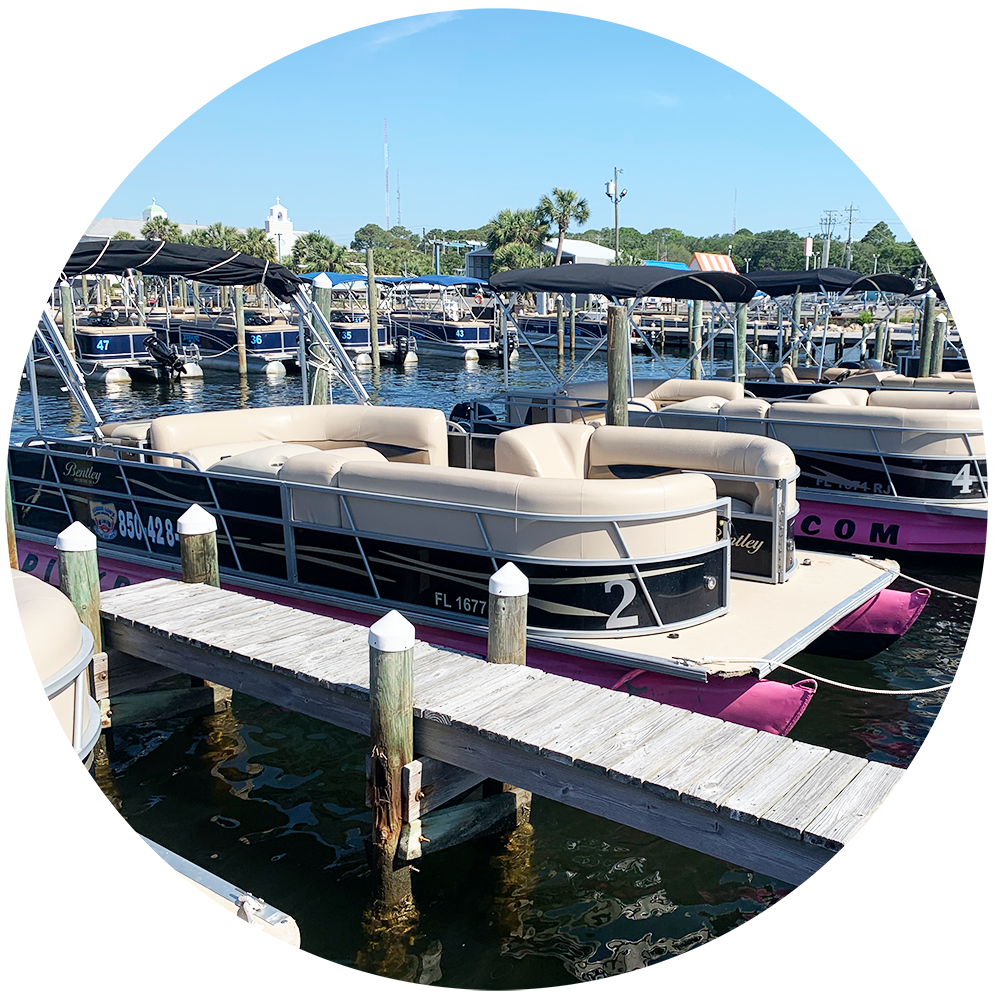Destin Pontoon Boat Rentals | Jennie Lou’s Pink Pontoon