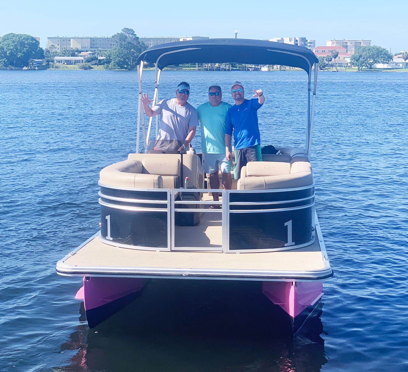 Destin Pontoon Boat Rentals | Jennie Lou’s Pink Pontoon