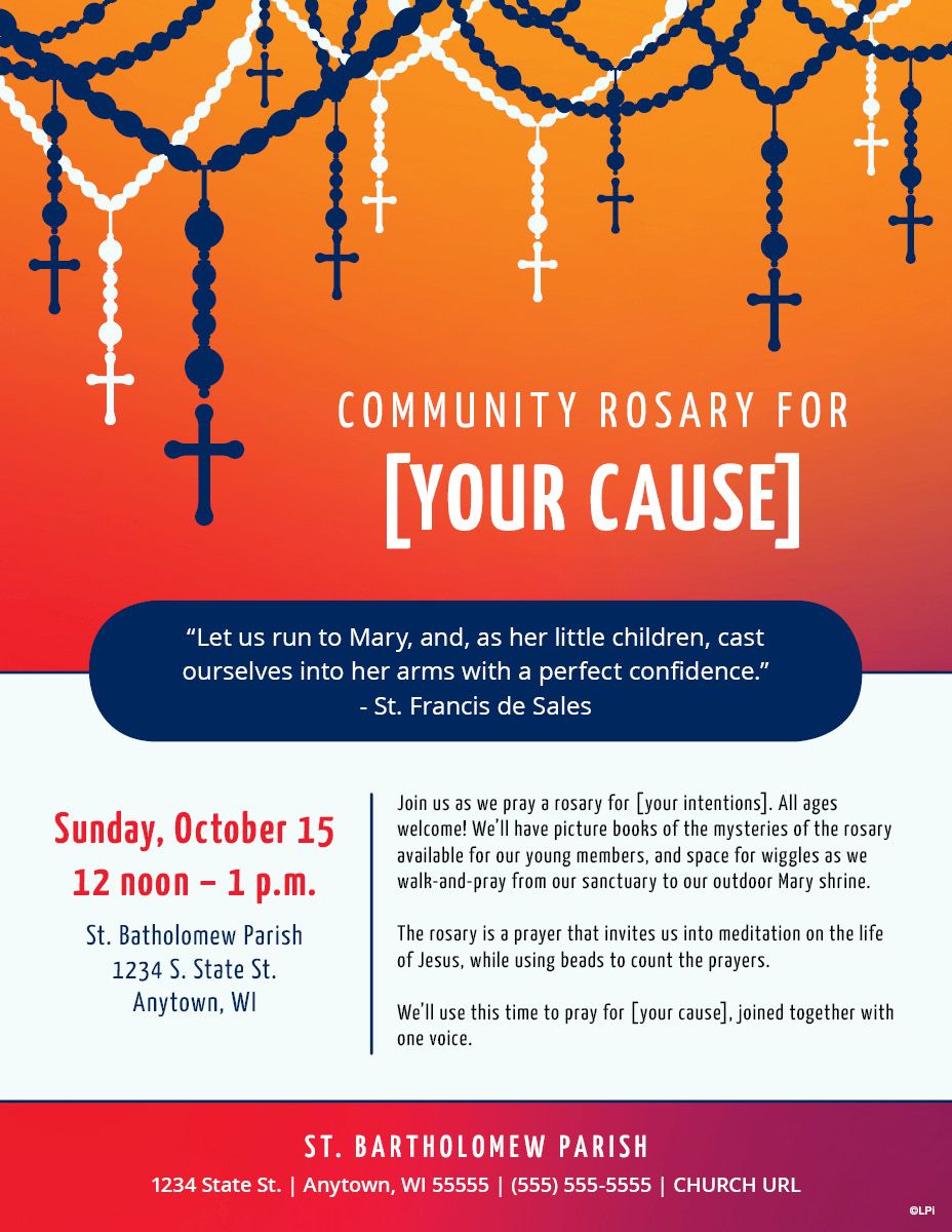 Take Your Church Flyer Game Higher - Catholic Tips for Making Better Flyers