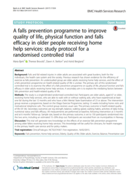 A falls prevention programme to improve quality of life, physical ...
