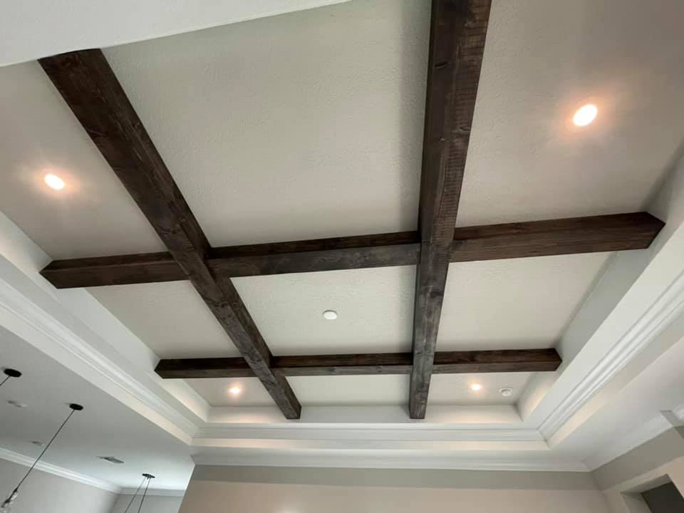 Faux Beam Installation | Tampa, FL | Houghtz Designs