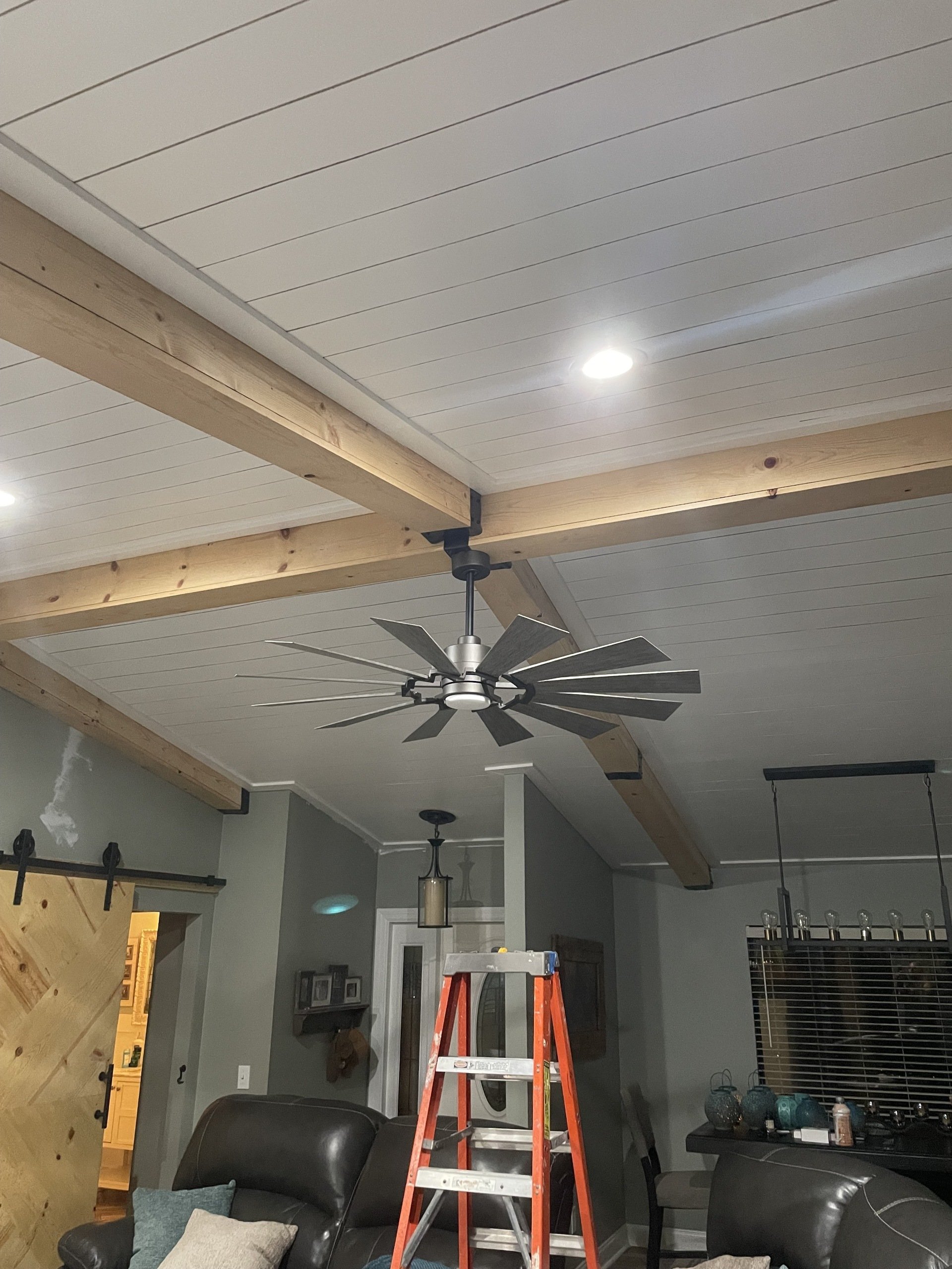 Faux Beam Installation | Tampa, FL | Houghtz Designs
