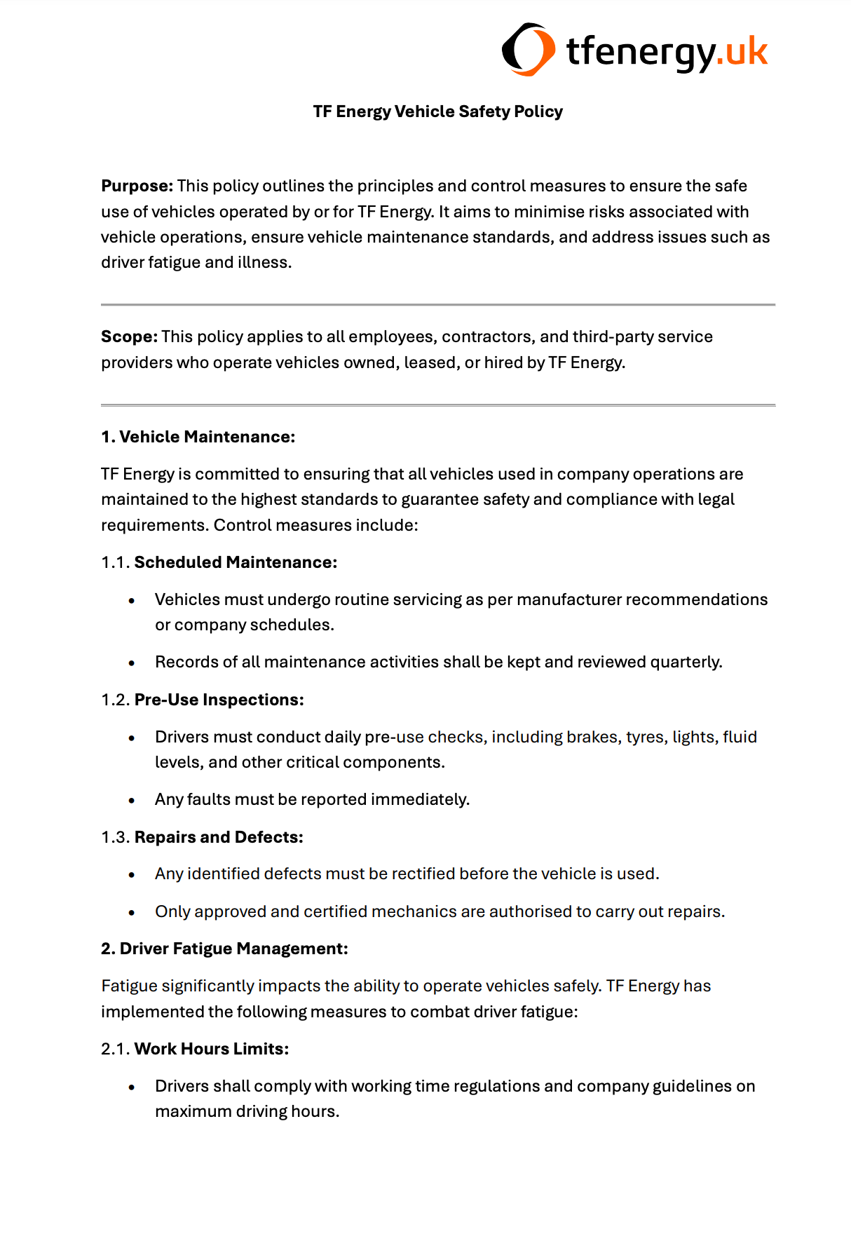 Useful Downloads | TF Group