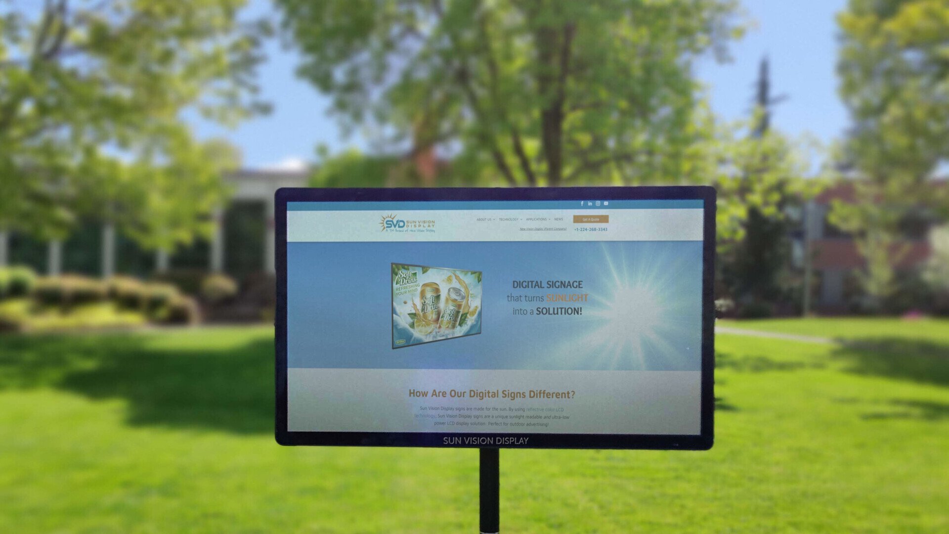 RLCD Outdoor Digital Signage | Sun Vision Display