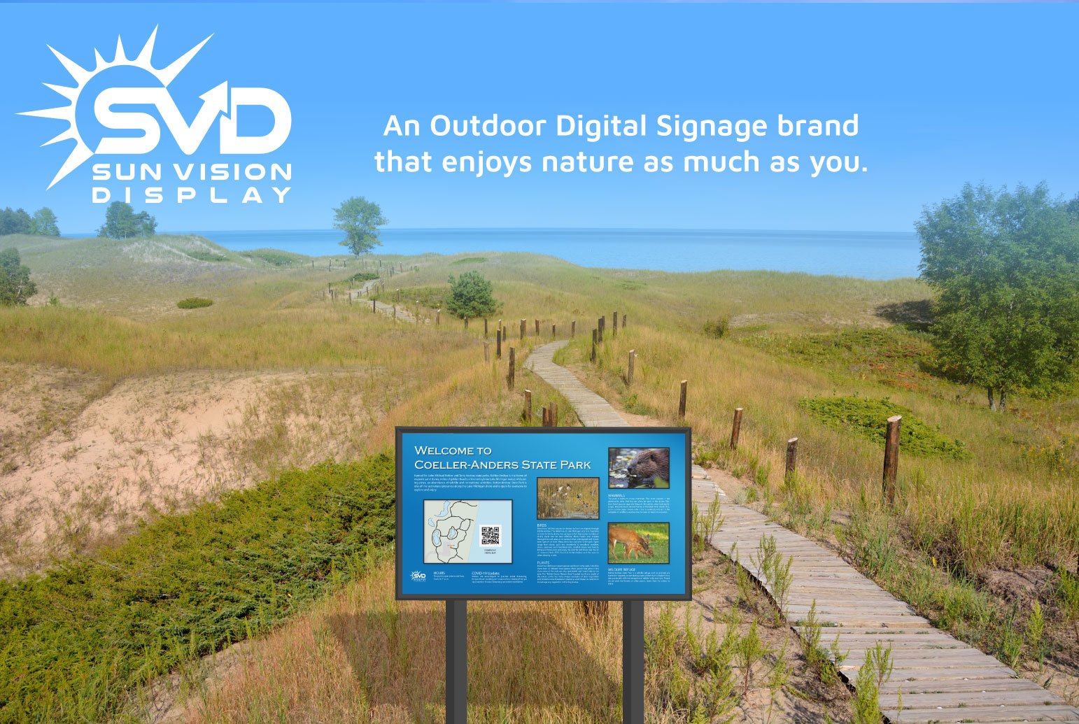 Reflective LCD Signs for Parks and Public Spaces