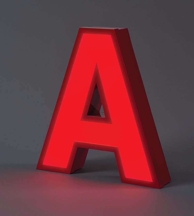 Face Lit Aluminum LED Letters