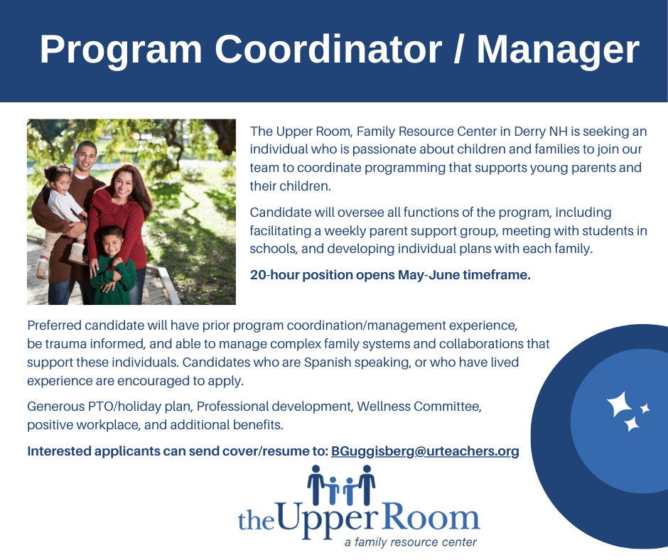 The Upper Room, a family resource center in Derry, NH