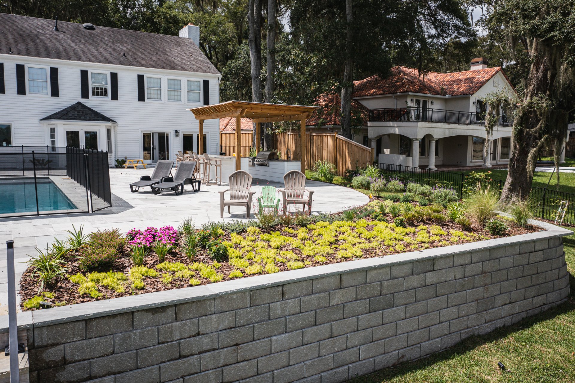 Paver Retaining Walls | Driveway Wall | Jacksonville, FL