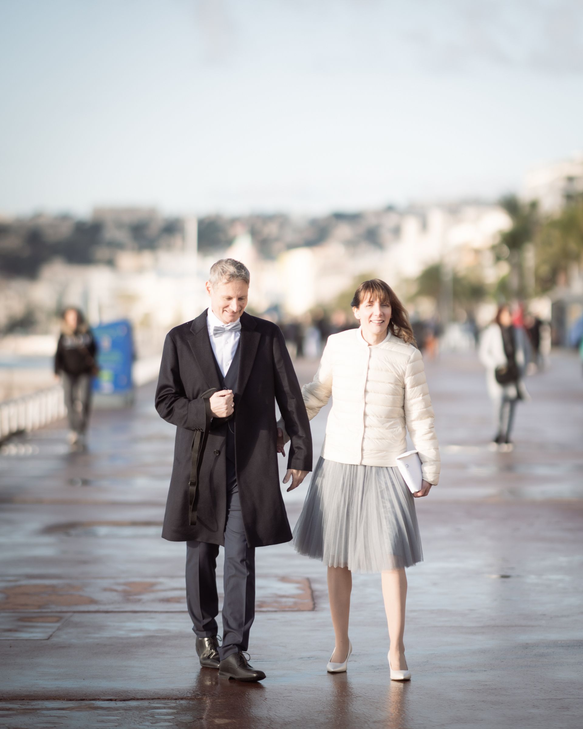 Mairie de Nice et une séance de couple à la promenade des anglais