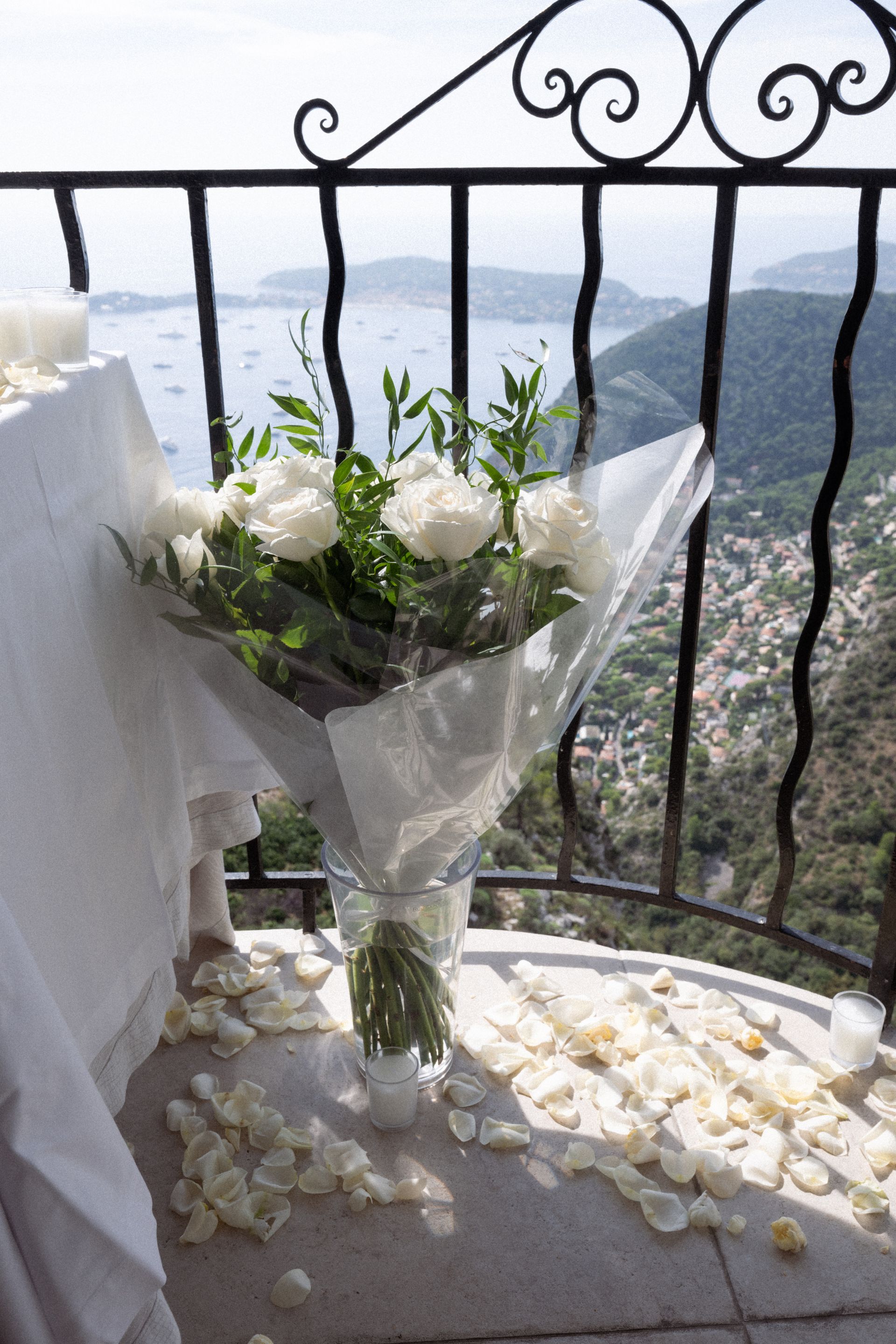 Proposal at Chateau Eza on the French Riviera