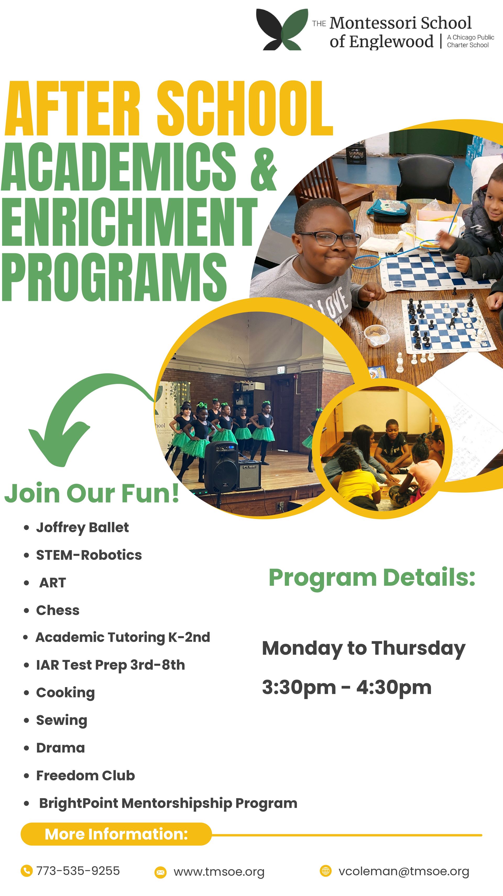 After School Program | The Montessori School of Englewood