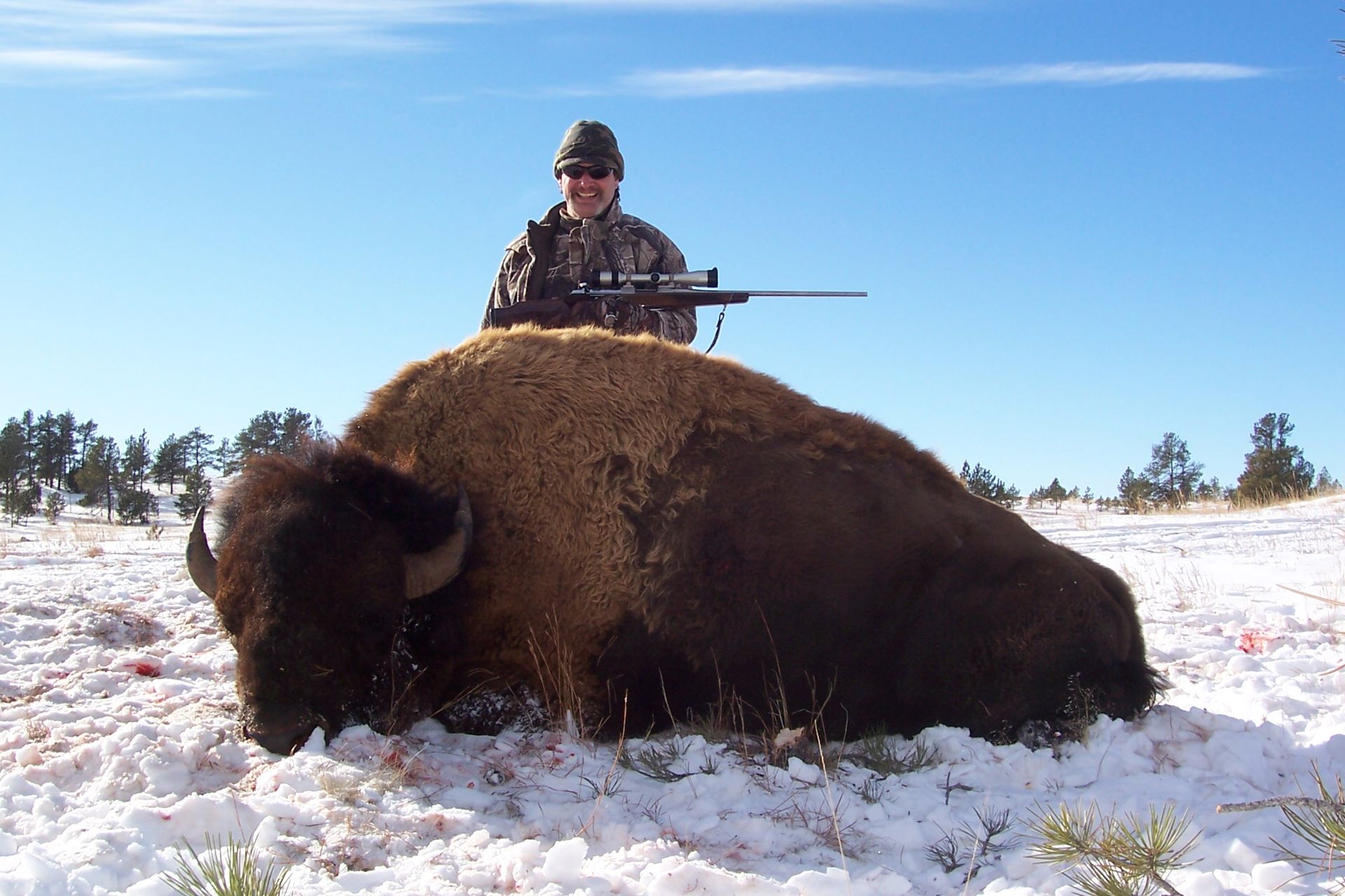Buffalo hunting, South Dakota, Guided Bison hunt in South Dakota