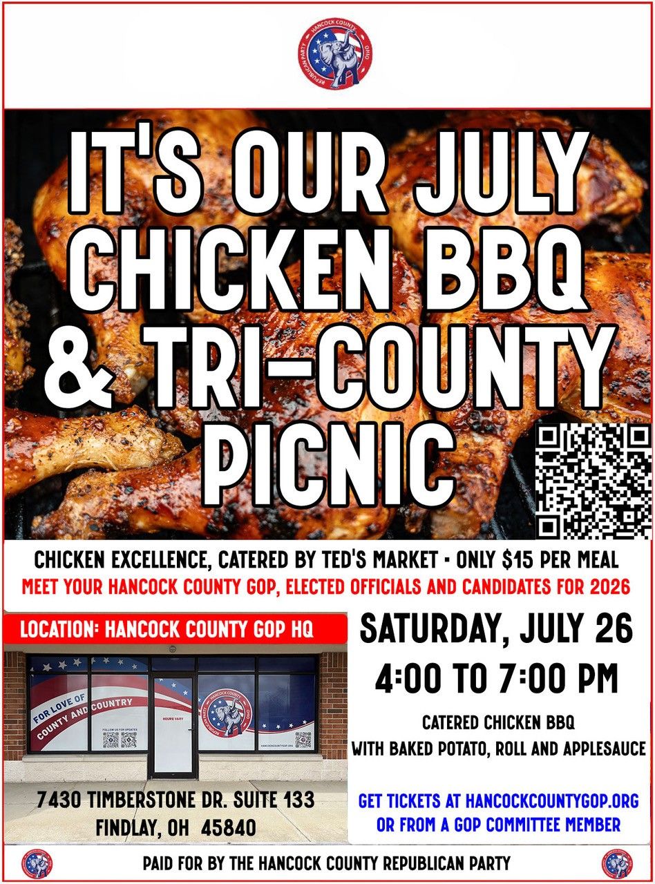 BBQ Chicken Dinner Fundraiser Hancock County GOP