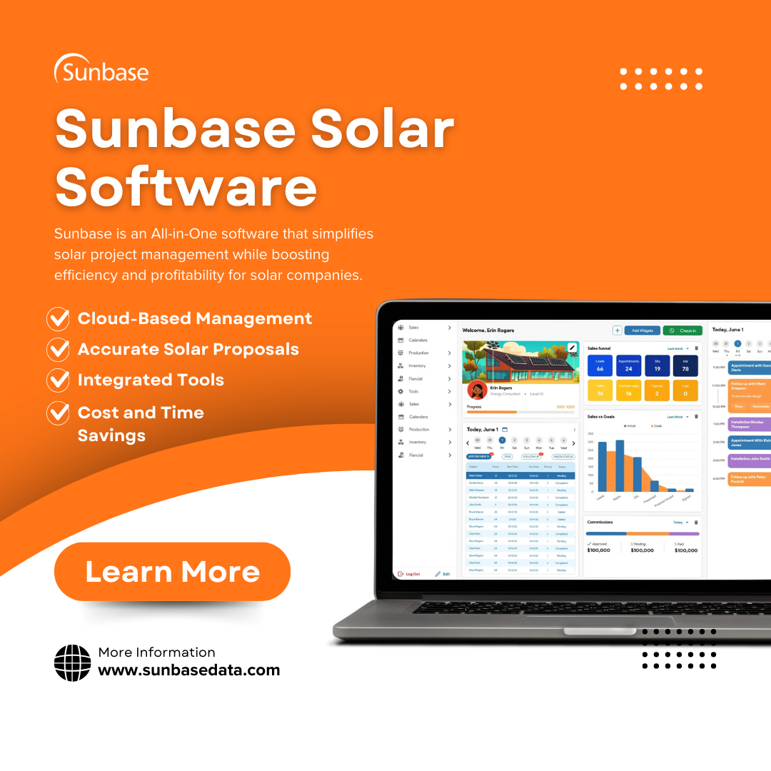 5 Reasons Solar Business Owners Should Use Sunbase Solar Software