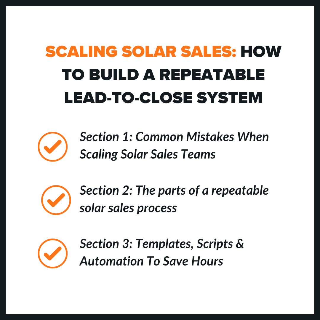 Solar Business Scaling: Proven Growth Strategies using Solar Software