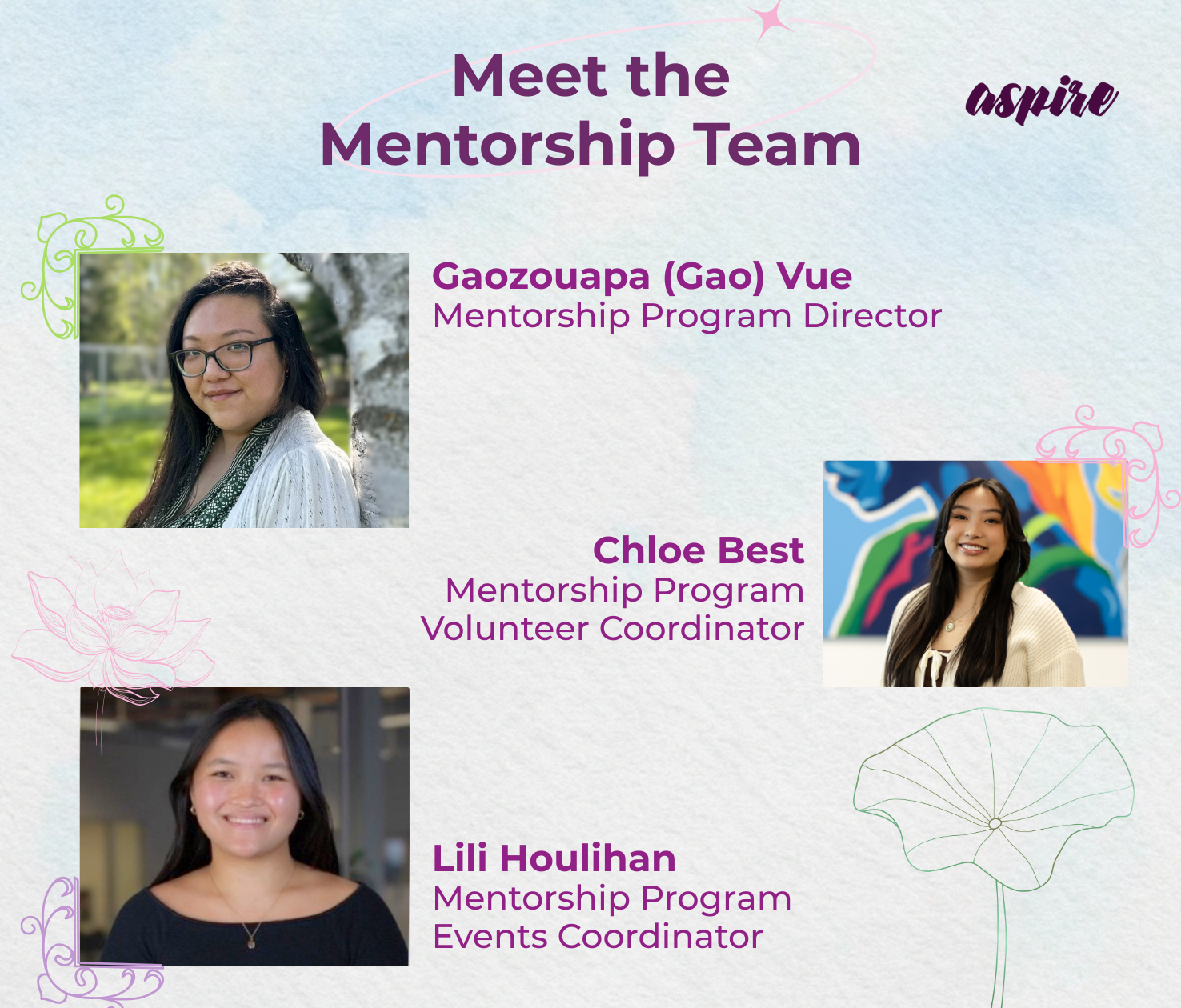 Meet ASPIRE's Mentorship Team