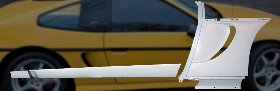 Pontiac Fiero GT Style #1 Side Scoops