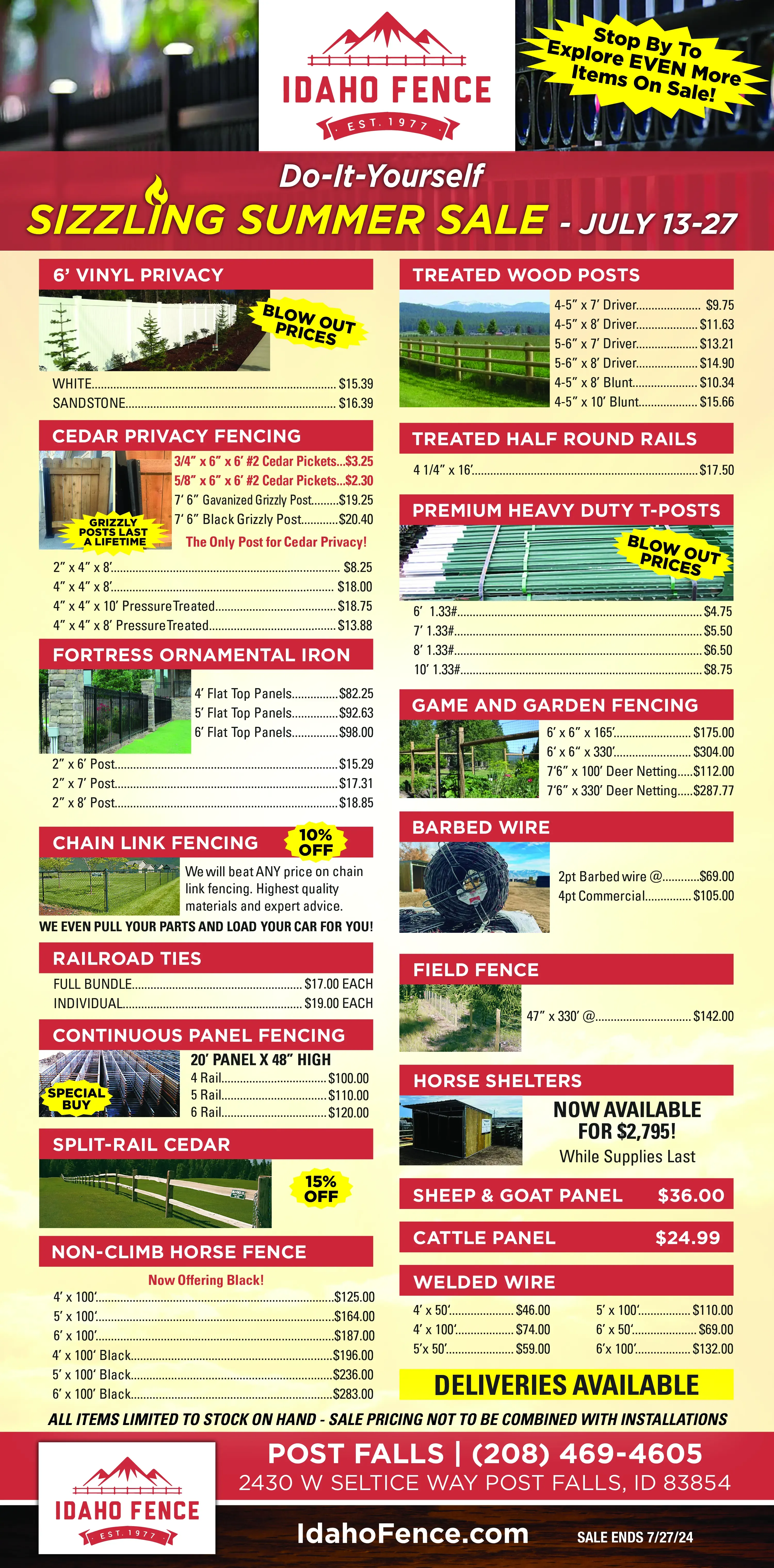 Save Big on Idaho Fence Deals - Get a Free Estimate Now