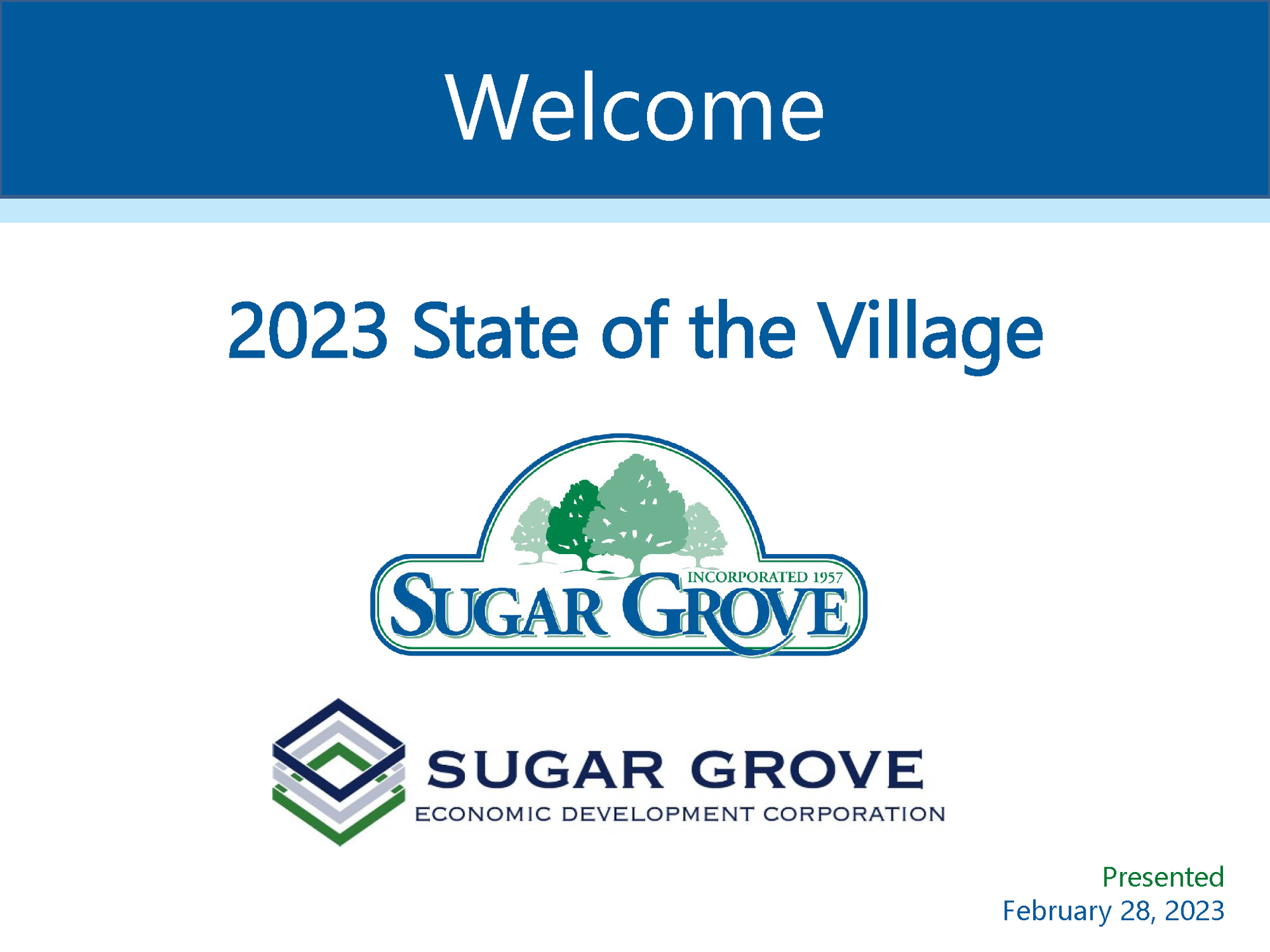 State of the Village | Village of Sugar Grove, IL | Sugar Grove, IL