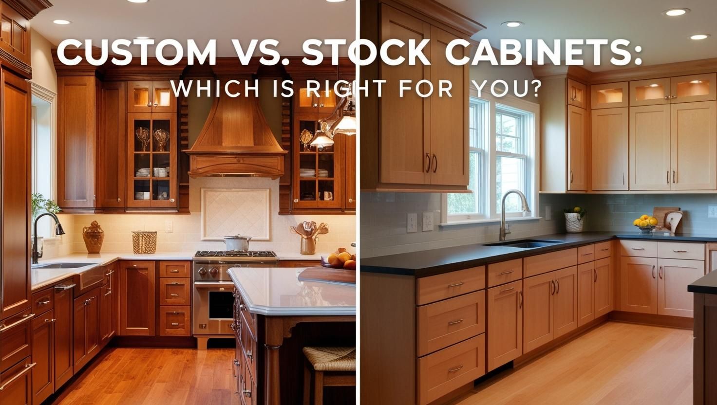 Custom vs. Stock Cabinets: Which Is Right for You?