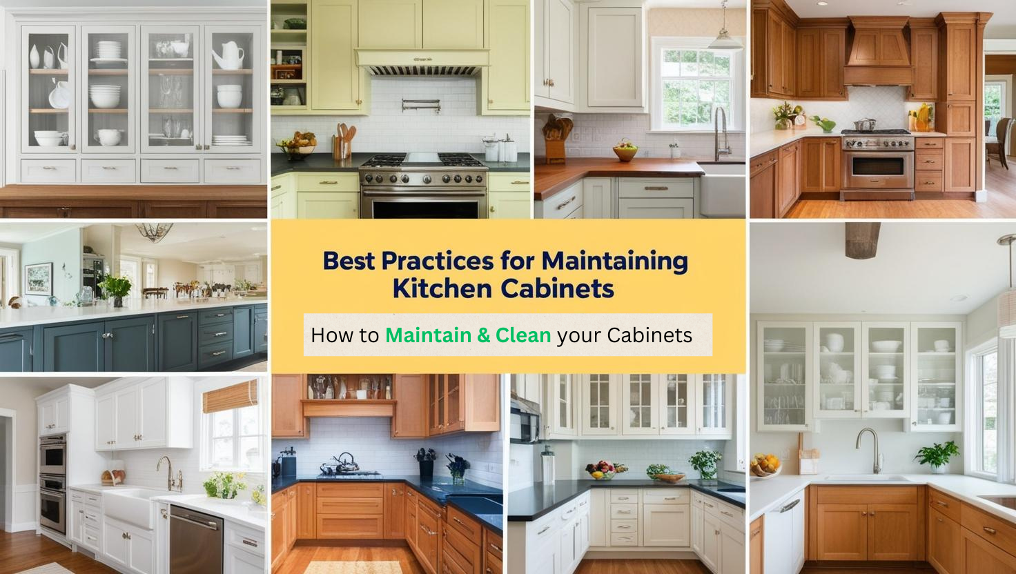 How to Maintain and Clean Your Kitchen Cabinets
