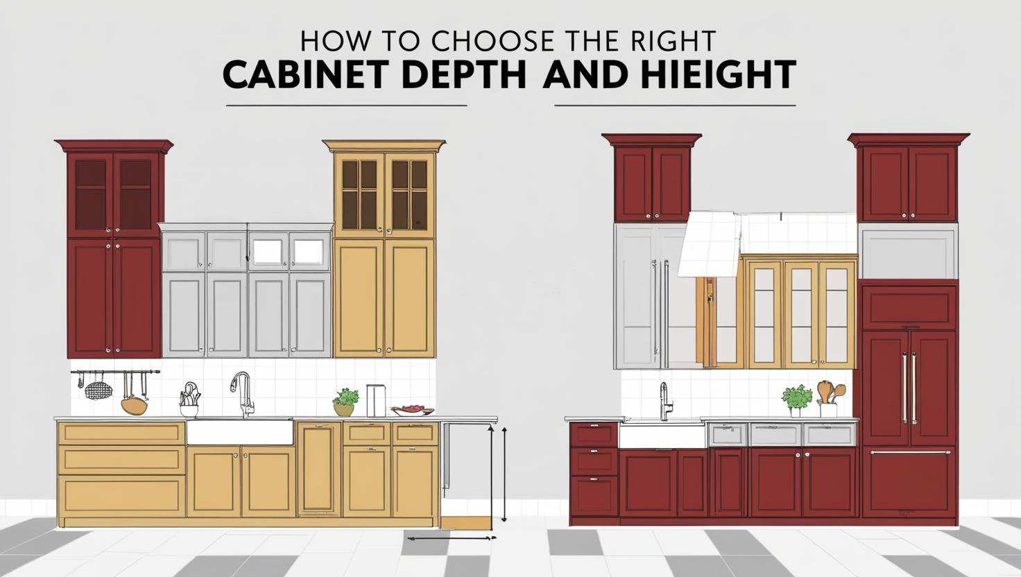 How to Choose the Right Cabinet Depth and Height