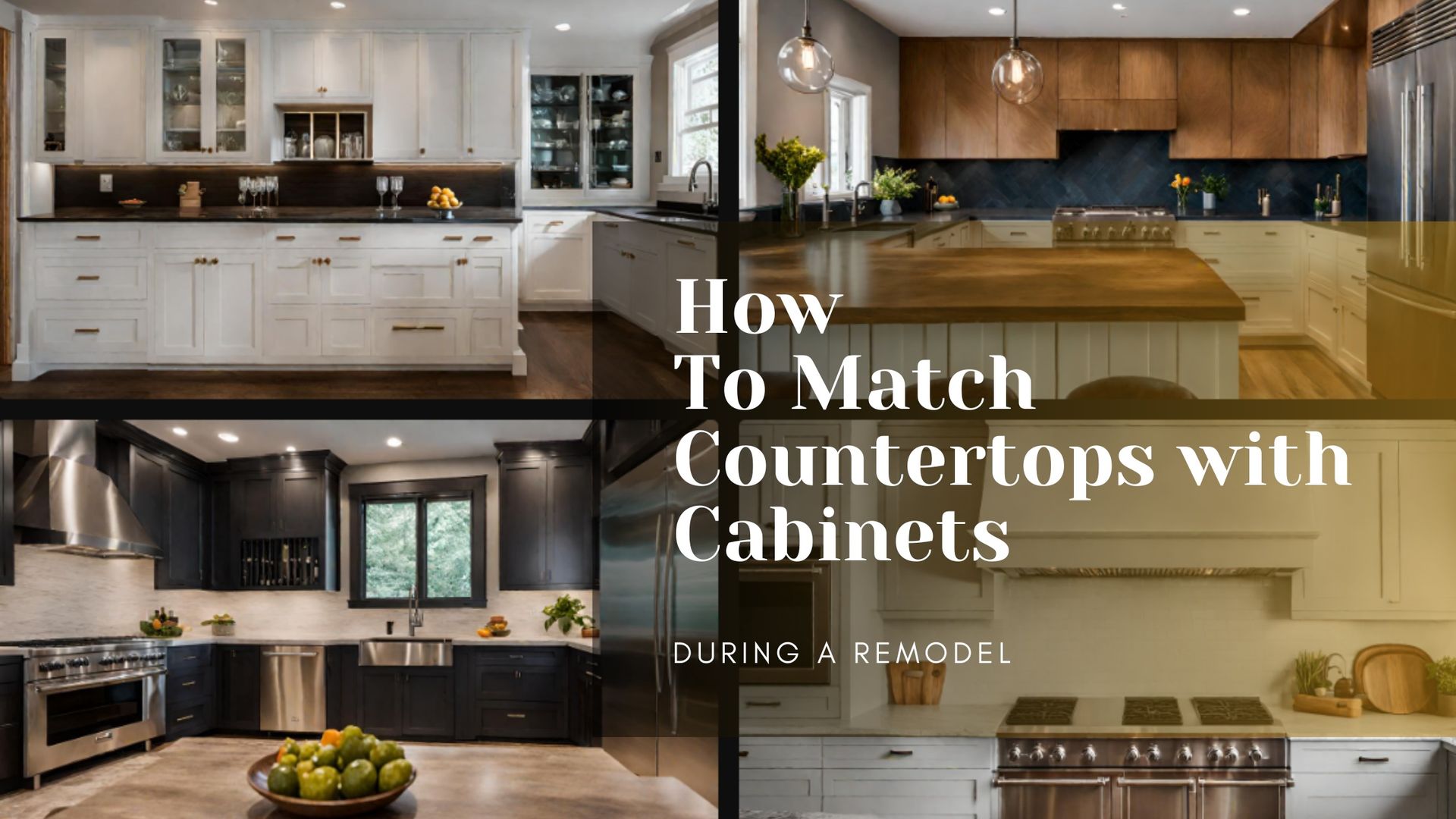 How to match your countertops to your cabinets