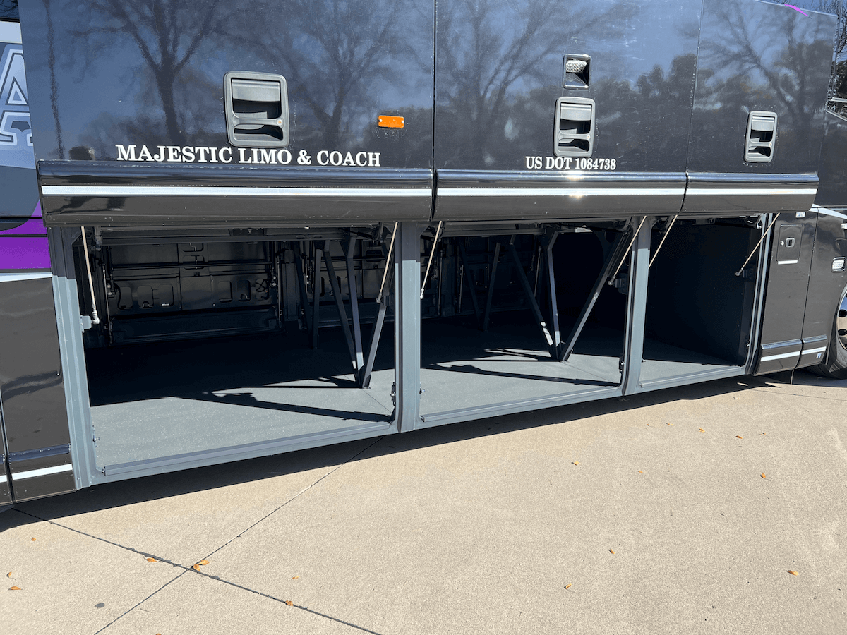 56 Passenger Motor Coach Charter Bus Rental Service Des Moines Iowa