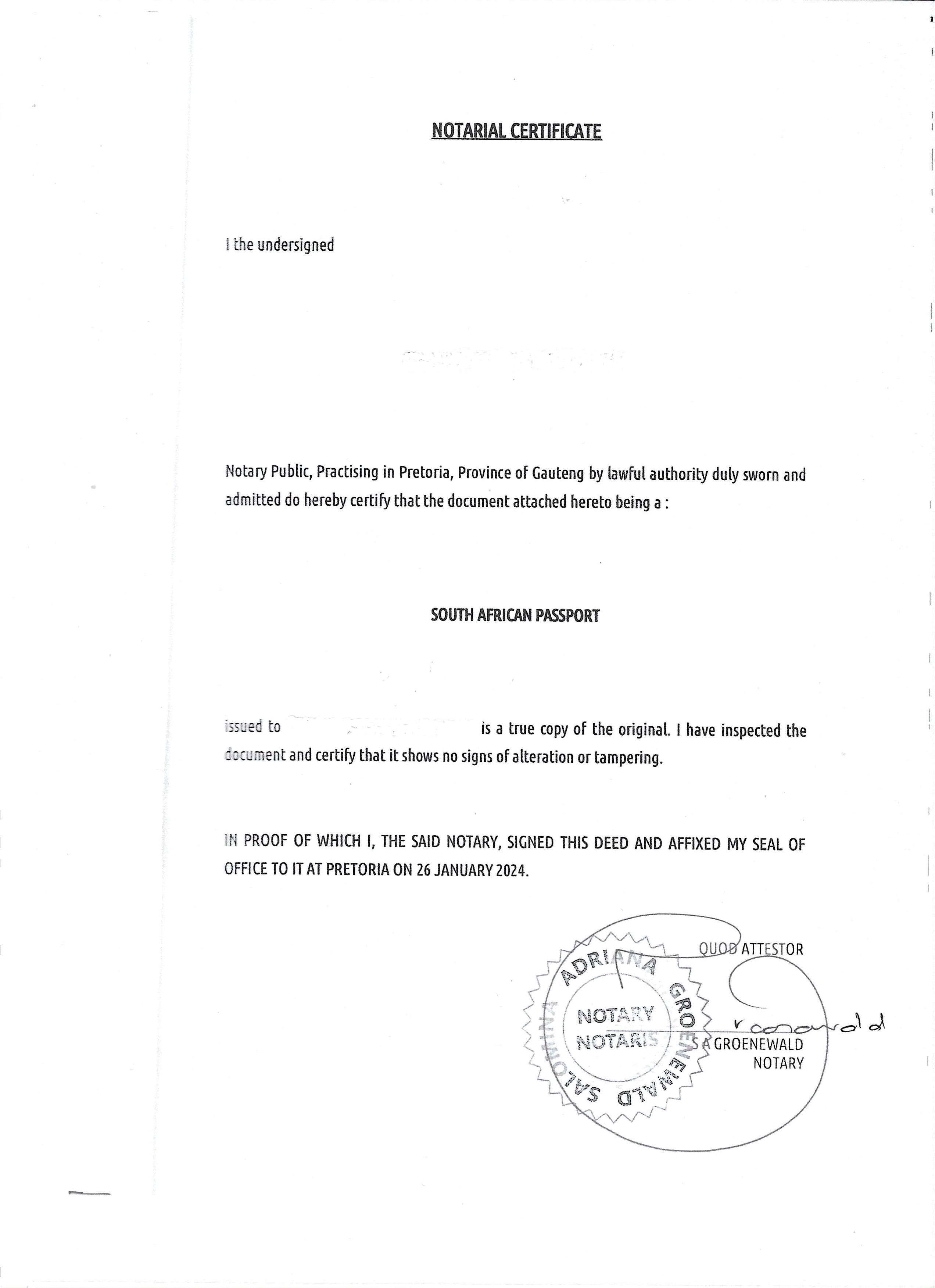 Notarised Documents South Africa | Fast Clearance