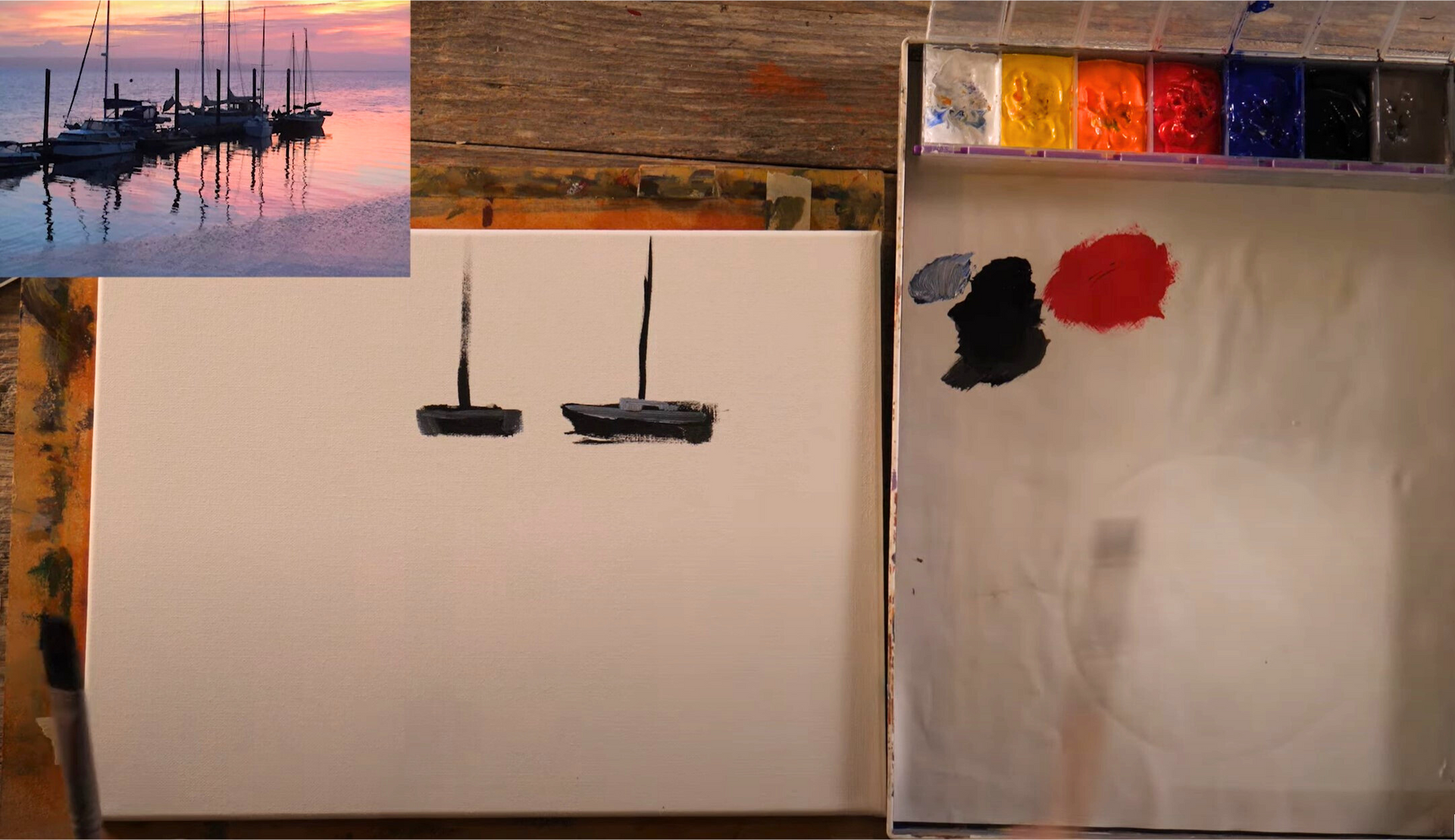 How to Paint Water With Acrylics Step by Step